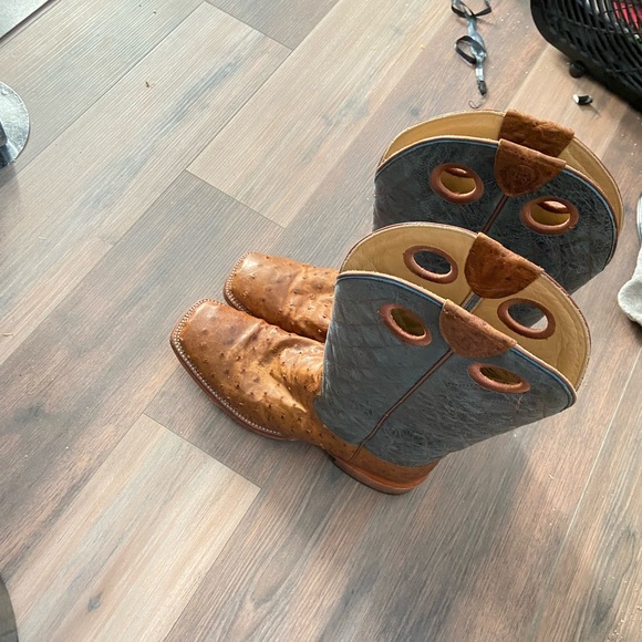 Ariat | Shoes | Western Boots Ostrich Skin | Poshmark